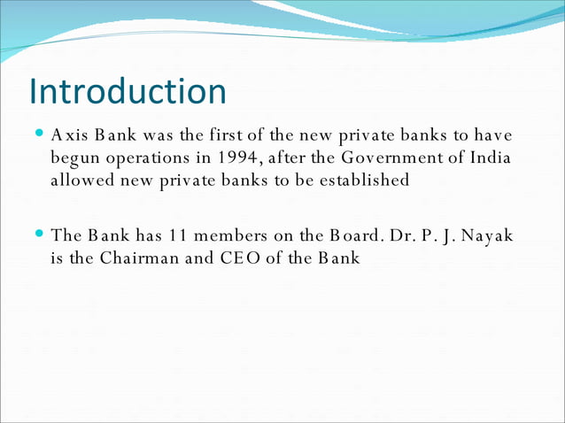 Uti To Axis Bank | PPT | Free Download