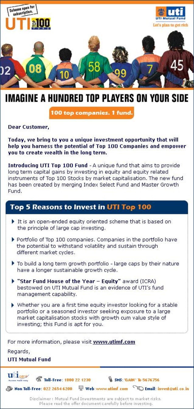 UTI TOP 100 NFO | PDF