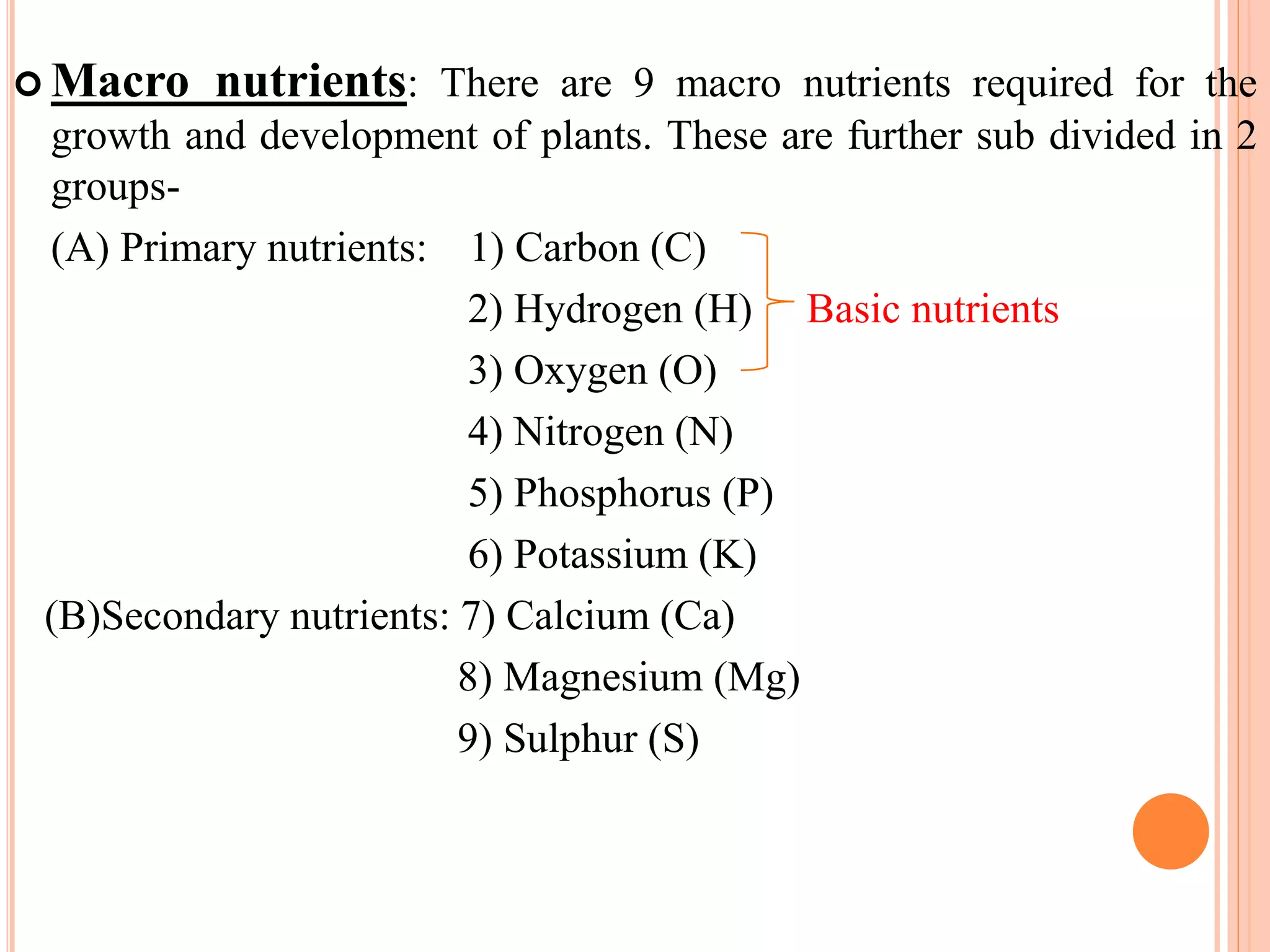 Essential nutrients-functions and deficiency symptoms, manures ...