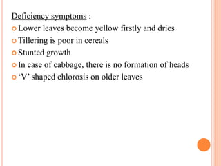 Essential nutrients-functions and deficiency symptoms, manures ...