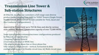 Utkarsh India Limited is the leading transmission line towers ...