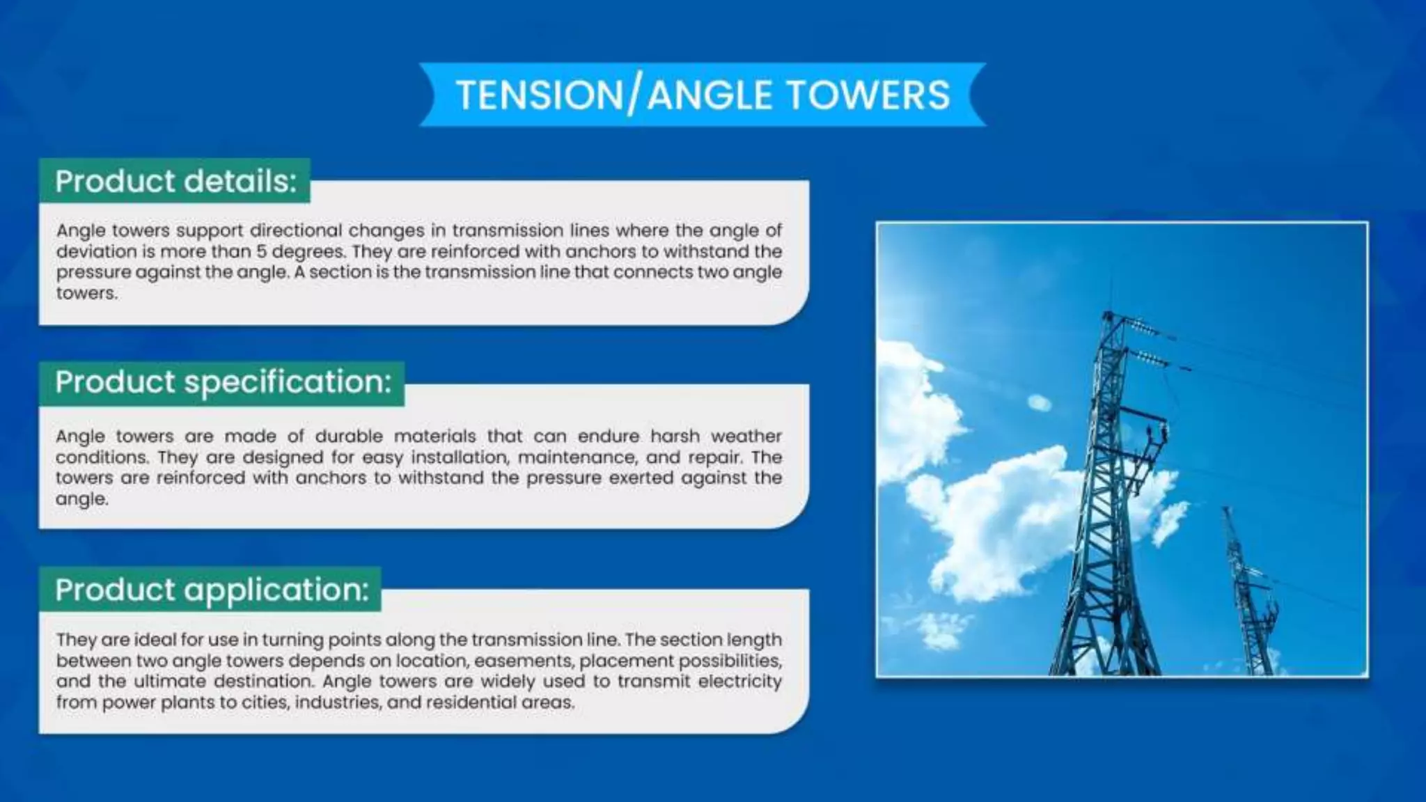 Different Types of Transmission Towers and Their Applications | PPT