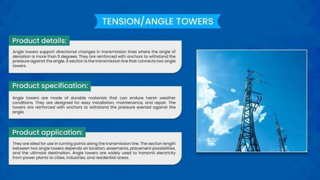 Different Types of Transmission Towers and Their Applications | PPT