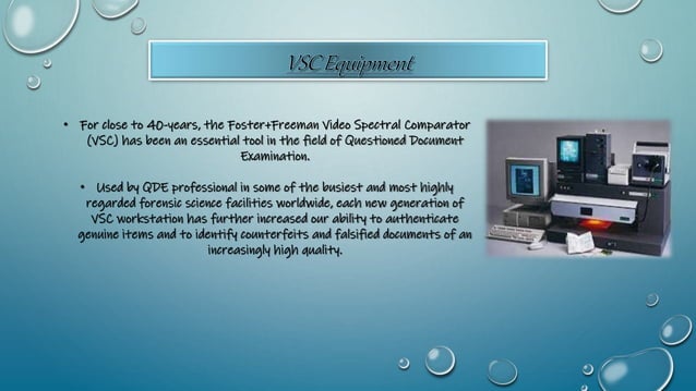 Utkarsh (Video Spectral Comparator).pptx | Cameras and Camcorders ...