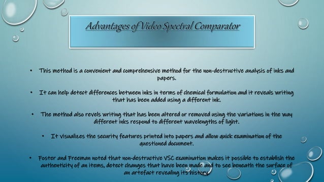 Utkarsh (Video Spectral Comparator).pptx | Cameras and Camcorders ...