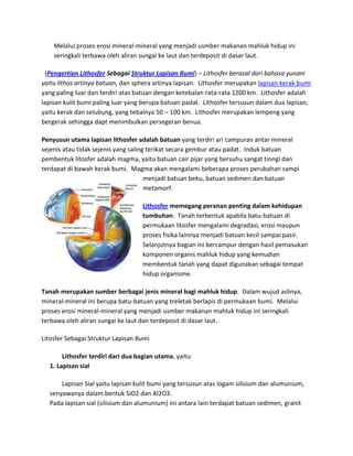 Utk mengetahui bentuk muka bumi | DOCX