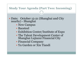 Utk Study Tour Orientation Glmba | PPT