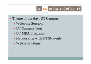 Utk Study Tour Orientation Glmba | PPT