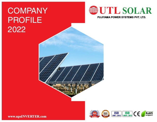 UTL SOLAR COMPANY PROFILE - 2022 | PDF