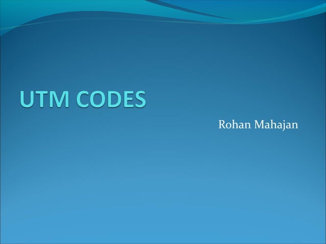 Utm Codes | PPT