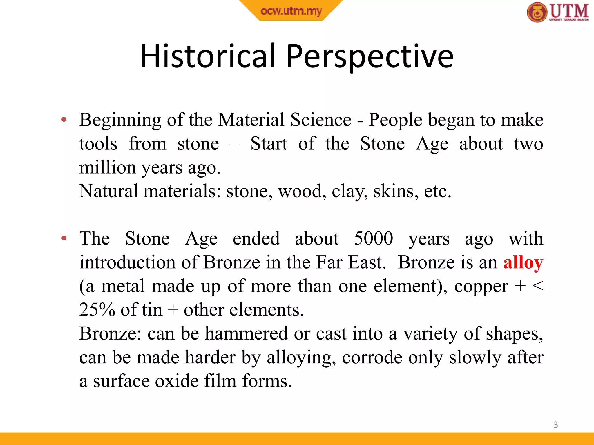 Utm intro to materials science | PDF
