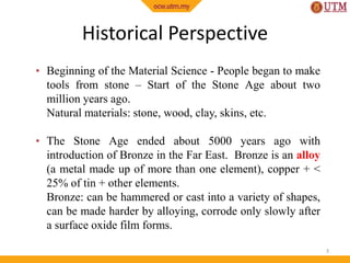 Utm intro to materials science | PDF
