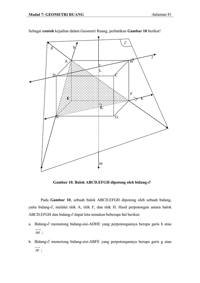 Modul Geometri Ruang | PDF