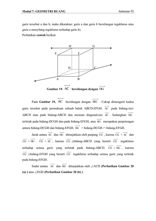 Modul Geometri Ruang | PDF