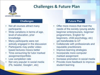 Universitas Terbuka's MOOCs: Current Condition and Future Plan | PPT