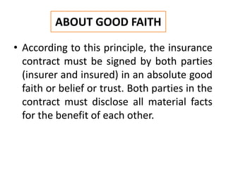 Utmost good faith ppt | PPTX