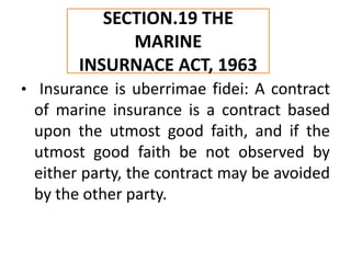 Utmost good faith ppt | PPTX