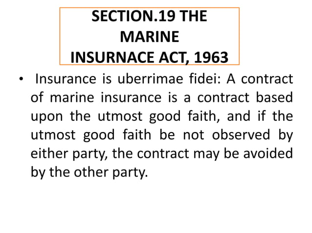 Utmost good faith ppt | PPTX | Life Insurance | Insurance