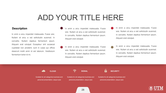 UTM PPT Professional Template latest.pptx | Auto Type | Automotive