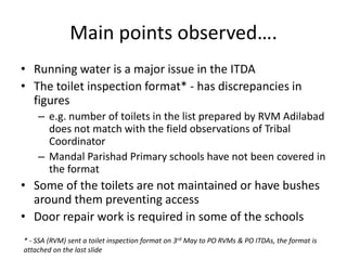 ITDA Utnoor visit | PPTX