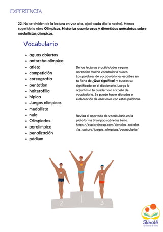 Unidad didáctica sobre los juegos olimpicos. | PDF