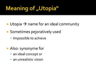 Utopia | PPTX