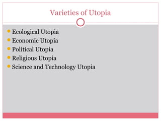 Utopia and dystopia | PDF