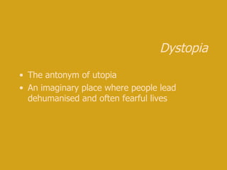 Utopia dystopia | PPT
