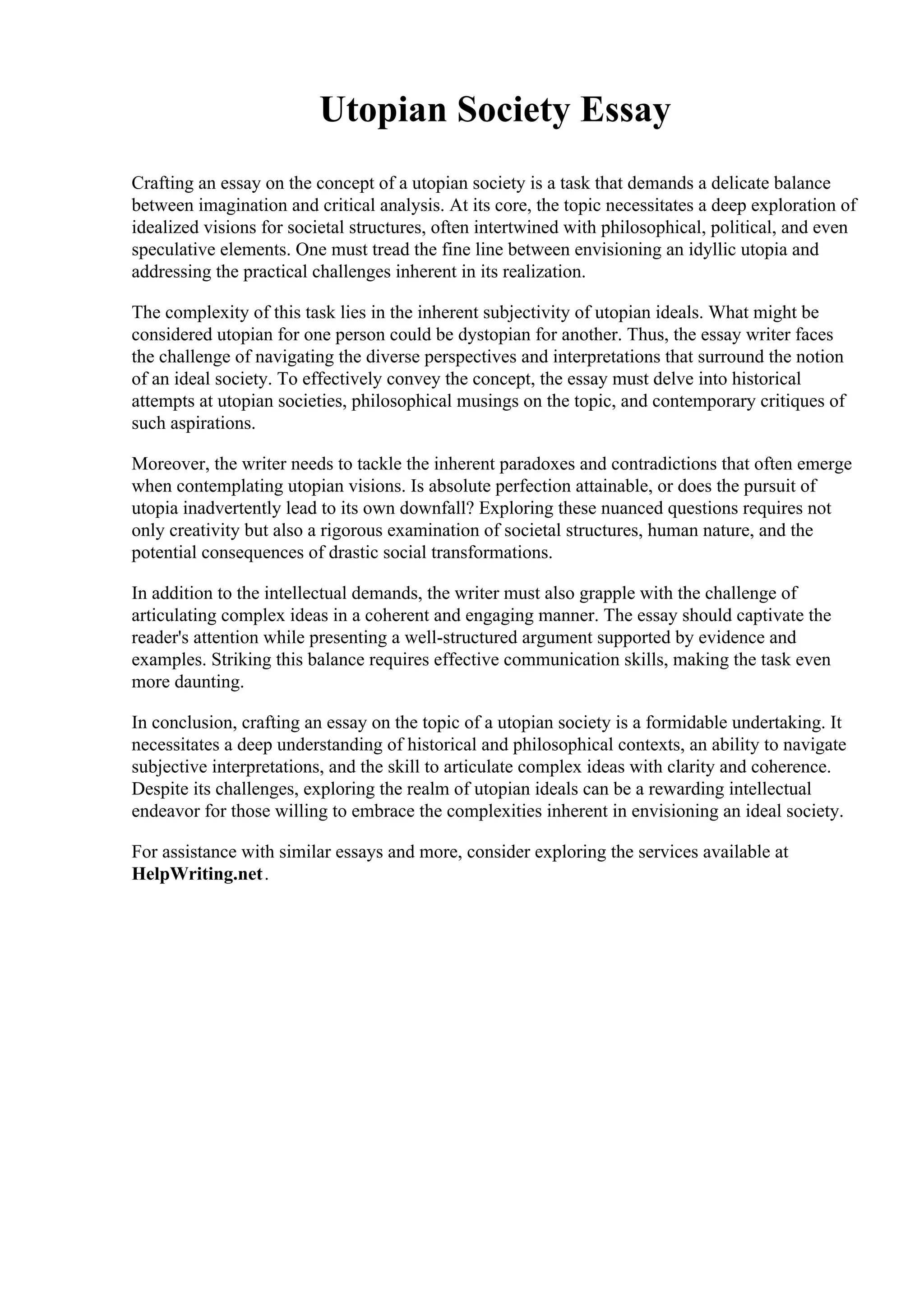 Utopian Society Essay.pdf