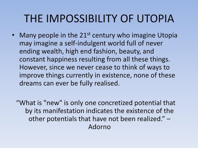 UTOPIA- Rebecca Scarlett Shearer | PPT