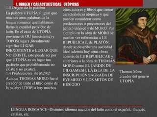 Utopia y distopia | PPTX