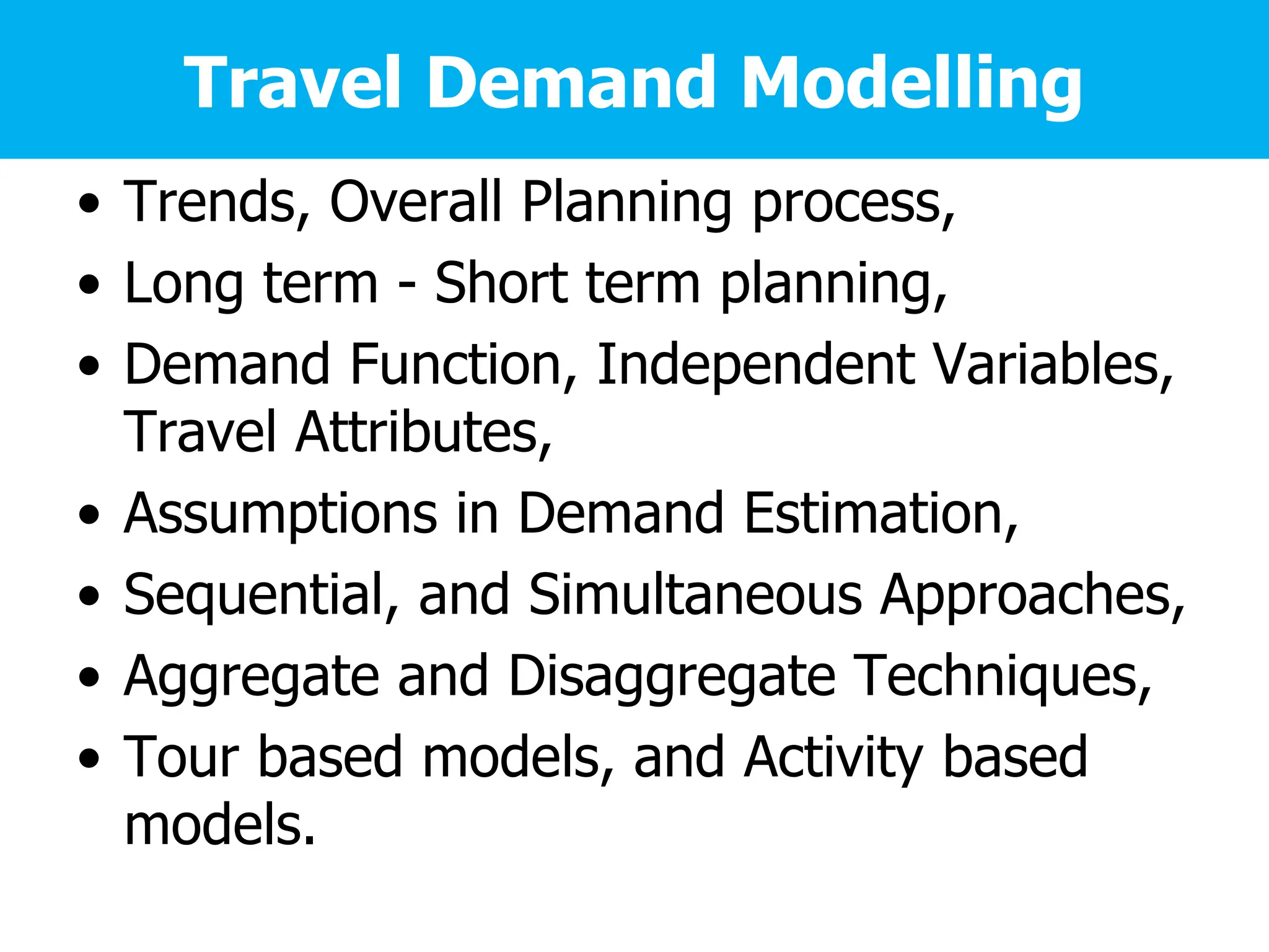 urban transportation planning introduction.ppt