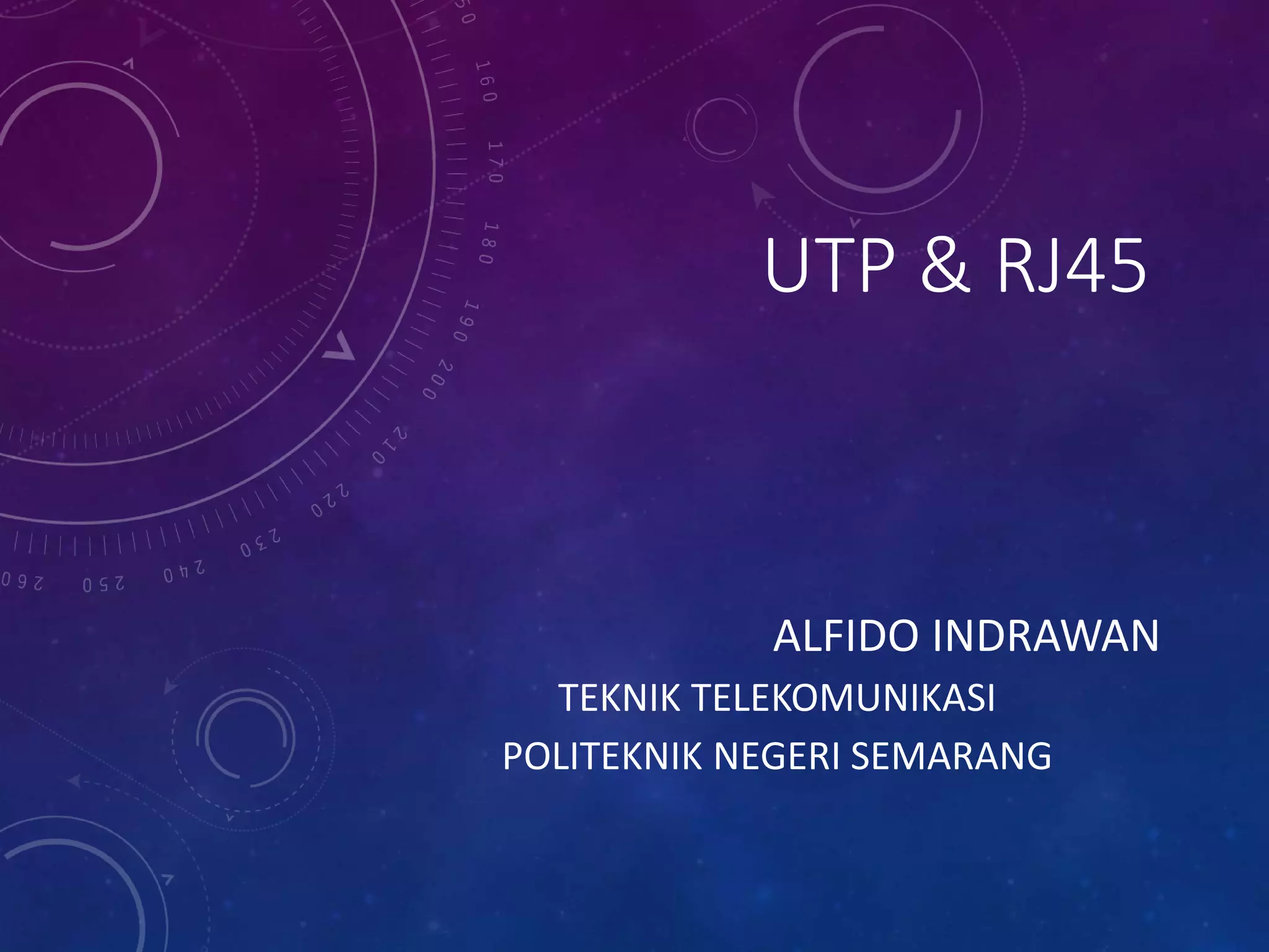 UTP dan RJ45 | PPT