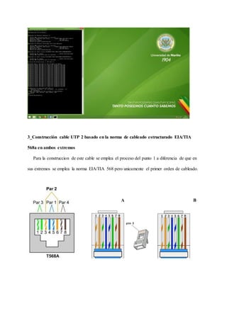 conexión utp cable trenzado | DOCX