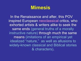Ut Pictura Poesis Lecture | PPT