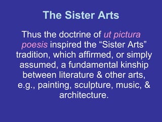 Ut Pictura Poesis Lecture | PPT