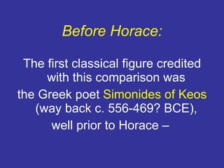Ut Pictura Poesis Lecture | PPT