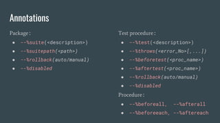 prohuddle-utPLSQL v3 - Ultimate unit testing framework for Oracle | PPT