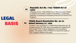 UTPRAS Program Registration and Certification System | PPT