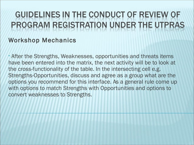 Utpras review guidelines presentation | PPT | Business and Finance