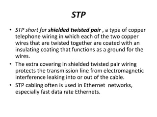 UTP and STP | PPTX