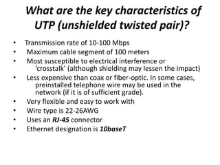 UTP and STP | PPTX