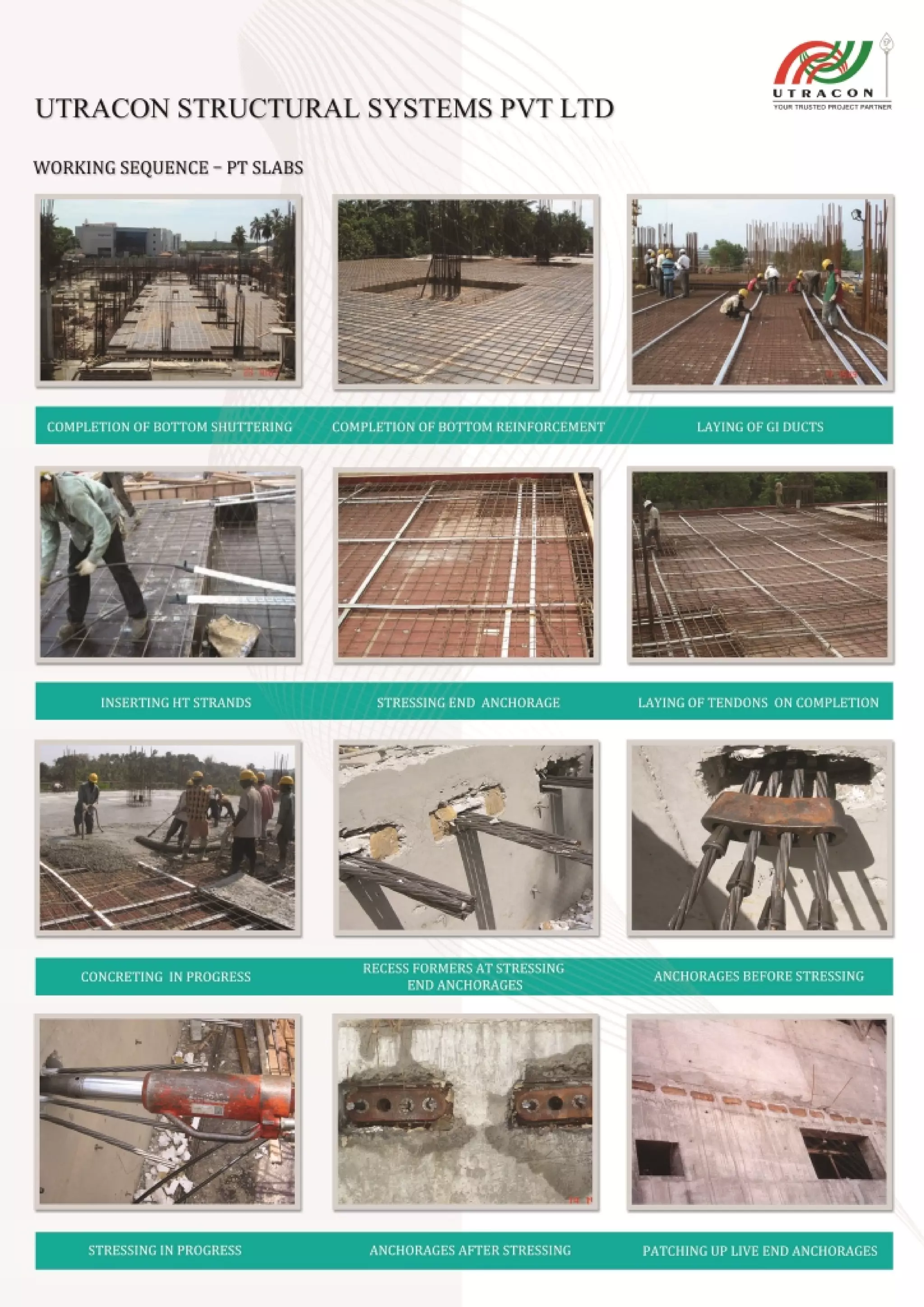 Utracon Structural system Pvt Ltd Post Tensioning | PDF