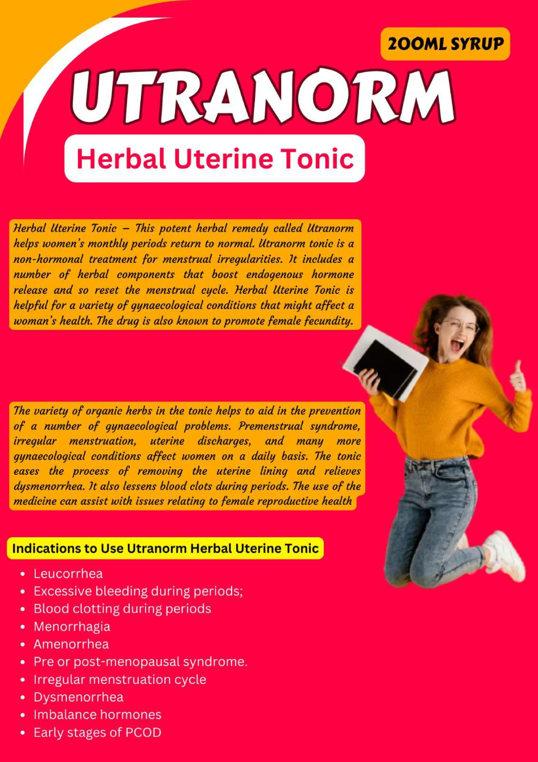 Utranorm Syrup slideshare.net Uterine tonic | PDF