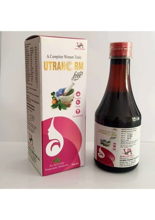 Utranorm Syrup slideshare.net Uterine tonic | PDF