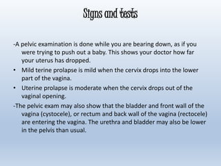 Uterine prolapse | PPTX