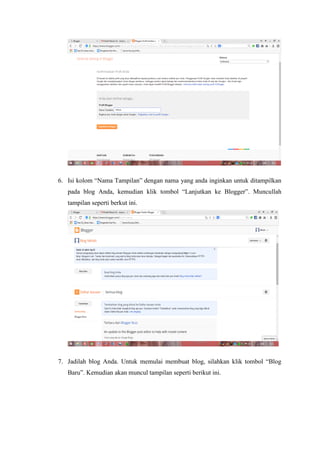 CARA MEMBUAT BLOG | PDF