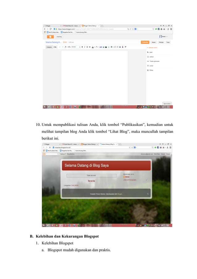 CARA MEMBUAT BLOG | PDF
