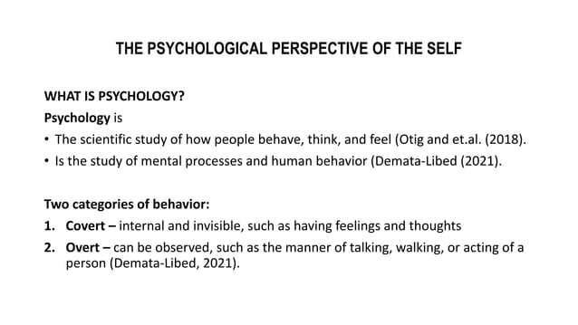 UTS.THE-PSYCHOLOGICAL-PERSPECTIVE-OF-THE-SELF.pptx | Family and ...