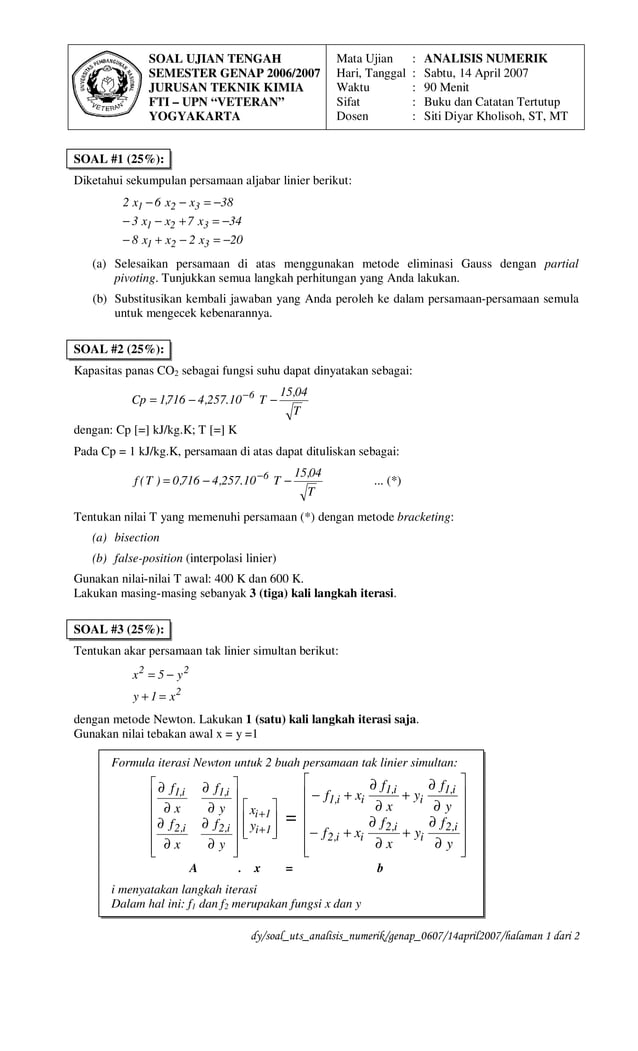 Uts anum-genap-2006-2007 | PDF